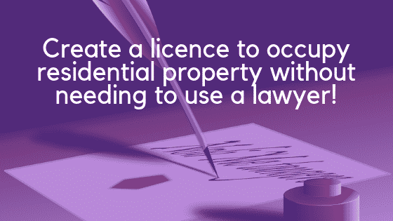 Licence to Occupy Residential Property Template (UK)