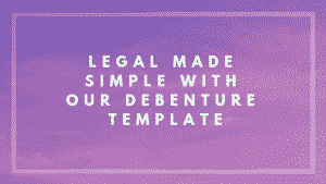 Debenture Agreement - document template - Legalo, U.K.