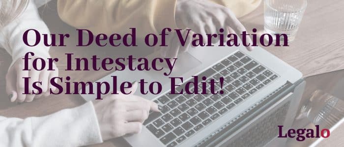 Deed of Variation on Intestacy - Guide & Template Deed of Variation on Intestacy - Guide & Template
