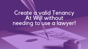 Guide to our Tenancy At Will Template - Legalo, U.K.
