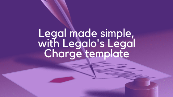 Legal Charge Document Template for Charges Against UK Property