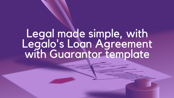 Loan Agreement with Guarantor | document template - Legalo, U.K.